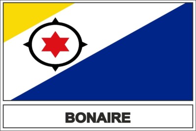 Sticker flag vinyl country BQ bonaire | eBay Australia