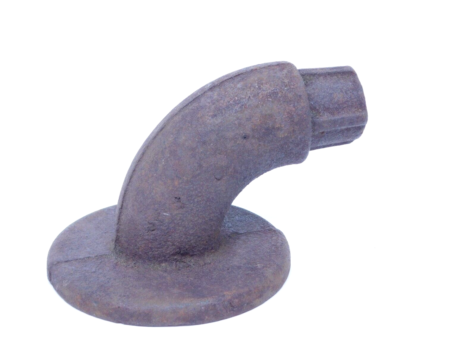 Vintage Solid Cast Iron PIPE HANDRAIL Hanger Bracket Mount Elbow 90 ...