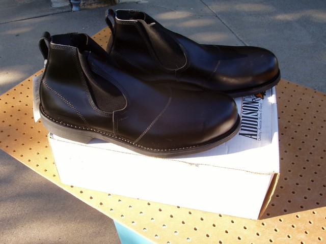 Addison Military Steel Toe Molder Welder Ankle Black Work BOOTS Size 16 ...