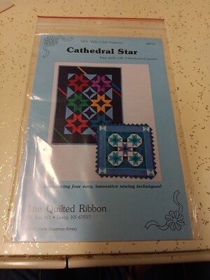 *"Cathedral Star" Quilt Pattern by The Quilted Ribbon - Yes, You Can ...