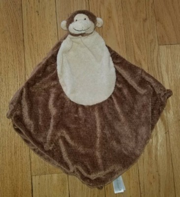 ANGEL DEAR Plush Brown & Tan MONKEY Security Blanket Lovey | eBay