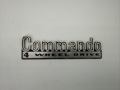 Vintage 1966-1973 Vintage Jeep Commando 4-Wheel Drive Emblem *FREE ...