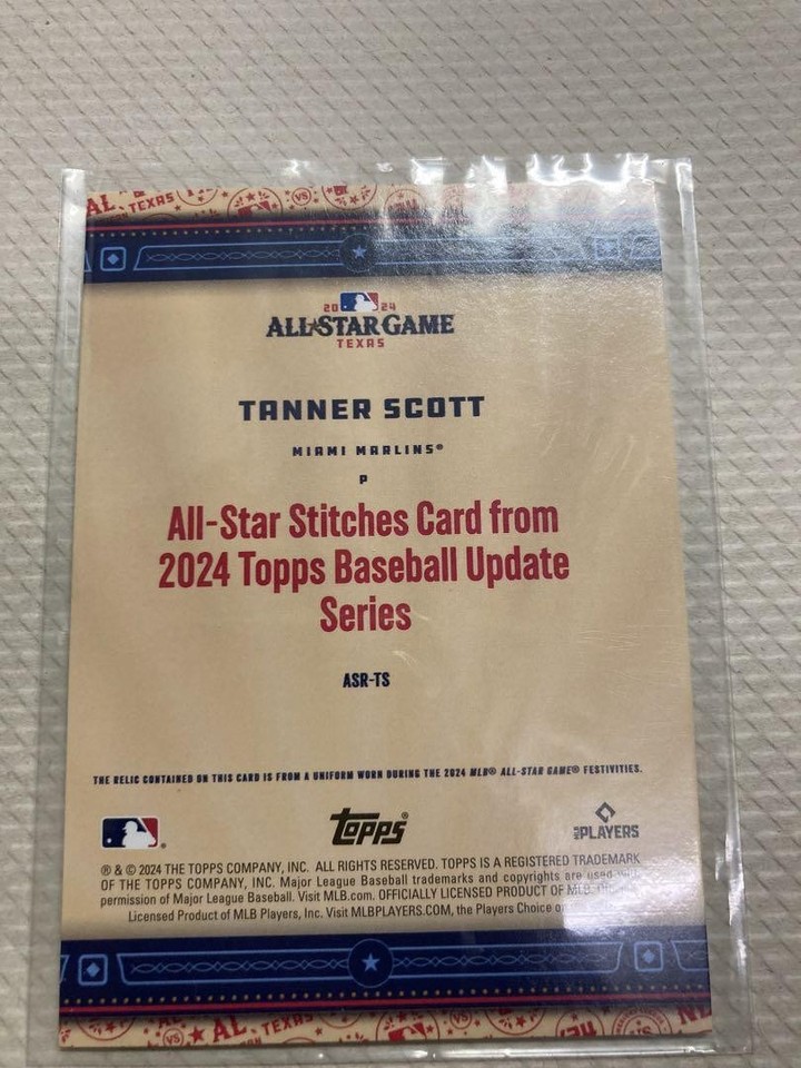 Topps Tanner Scott Baseball Jersey Relic Card MLB Collectible | eBay