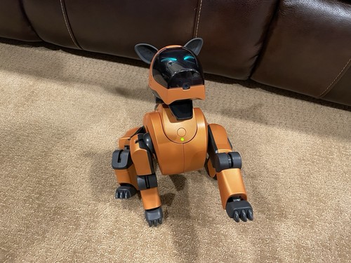 Sony Aibo ERS-210 Spring Orange Robot Dog - Working! DHS Repaired! | eBay