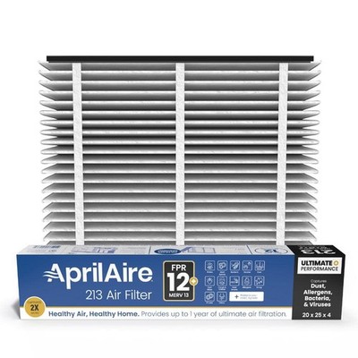 AprilAire 213 MERV 13 Pleated Air Filter 20x25x4 Whole House 1 Pack | eBay
