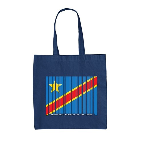 Démocratique République De The Congo Code-Barres Style Drapeau - Toile ...