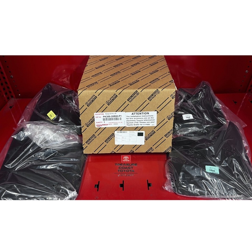 NEW OEM 2024-2025 TOYOTA TACOMA MUDGUARD KIT WITH SCREWS 4PC SET PK389 ...