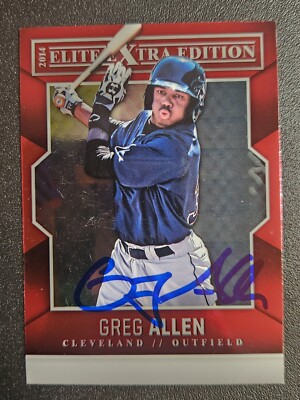 Greg Allen Autograph Signed 2014 Panini Elite Cleveland Indians | eBay