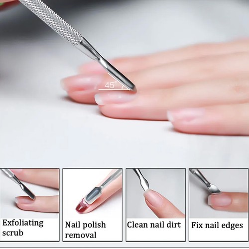 Pro Care Cuticle Pusher Remover Nail Cleaner Manicure Pedicure Tool ...