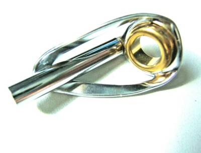 TITANIUM 5.5mm INSIDE DIAMETER SEA FISHING ROD TIP END EYE HARD BRASS ...