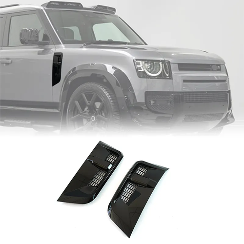 2Pcs Black Side Vent Fender Fits for Land Rover Defender 110 4D 90 2D ...