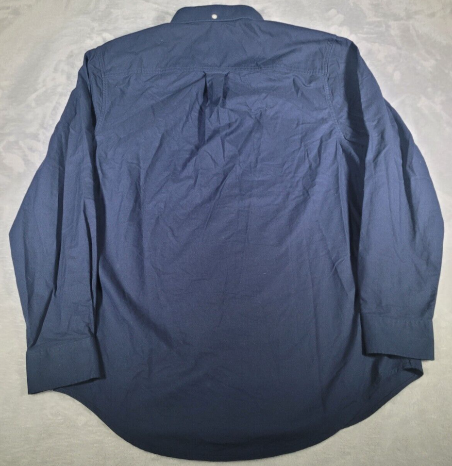 Five Four Nick Wooster Shirt Mens L Navy Blue Long Sleeve Reflective ...