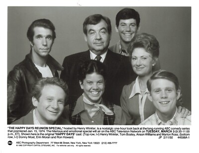 Happy Days Reunion Special 1992 TV Photo 7x9 Henry Winkler Ron Howard a ...