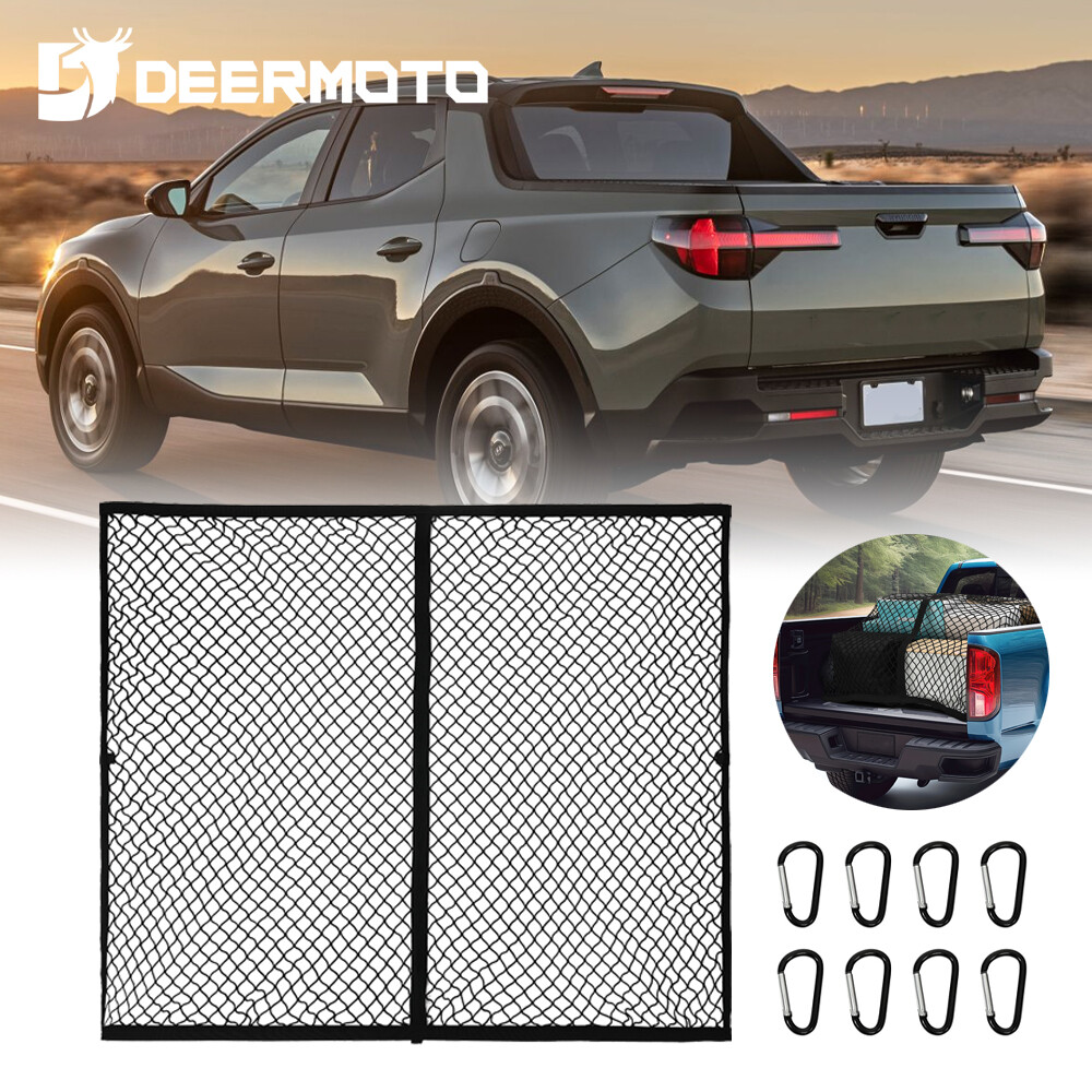 For Hyundai Santa Cruz Trunk Truck Bed Elastic Mesh Cargo Net Organizer ...