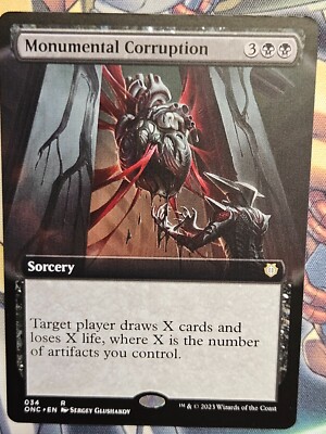 Monumental Corruption | ONE Phyrexia AWBO 034 | Extended Art NM | MTG ...