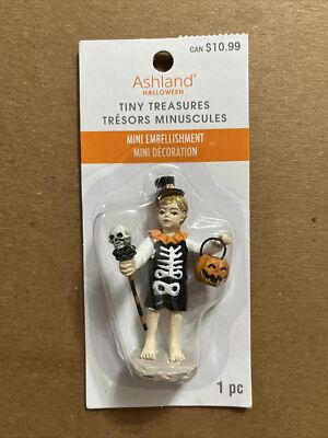 Ashland Halloween Tiny Treasures, Boy In A Skeleton Costume 2021 NEW | eBay