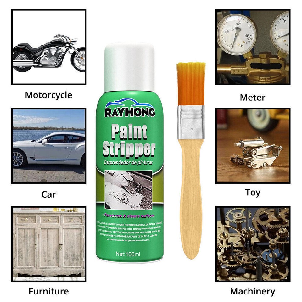 2× Car Paint Remover Metal Surface Paint Stripper Brush Set 100ml Paint ...