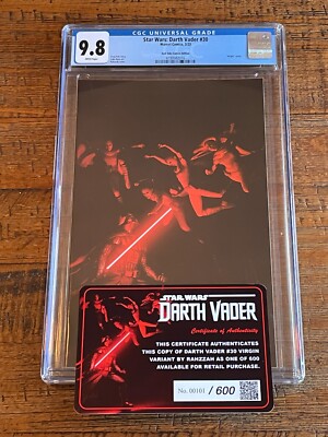 STAR WARS DARTH VADER #30 CGC 9.8 RAHZZAH VIRGIN VARIANT JUL TAMBOR LE ...