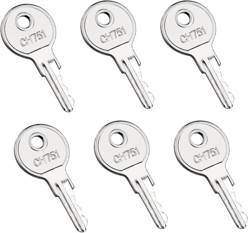 6Pcs CH751 RV Keys, Camper Keys Replacement Silver | eBay