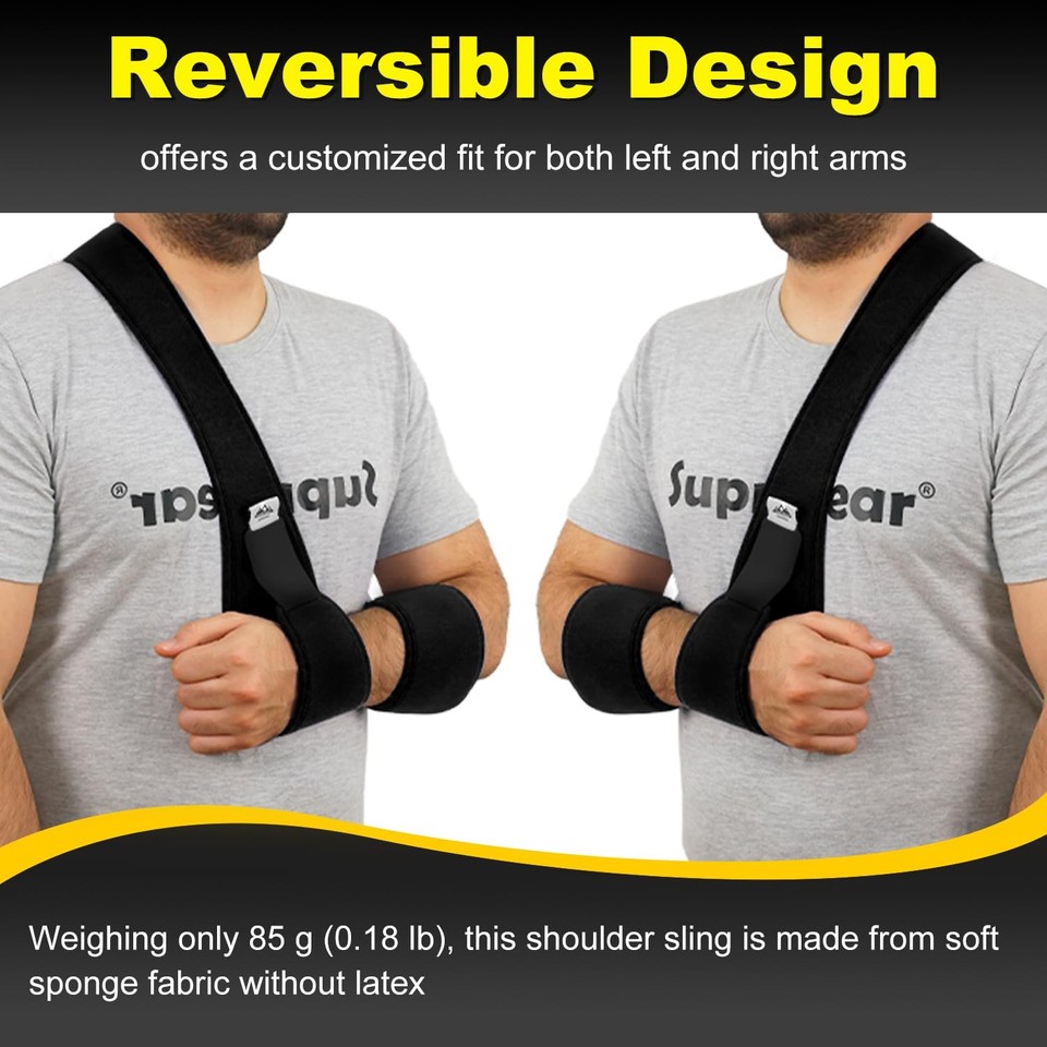 Arm Sling Shoulder Immobilizer Rotator Cuff Support Brace Lightweight ...