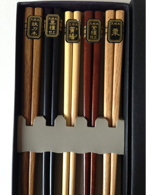 5 Pairs Japanese Wooden Chopsticks Hair Sticks Set Natural Wood Color ...