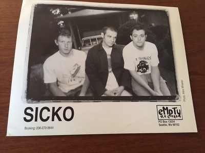Sicko Indie Music Group 10x8 Rare Vintage Press Photo - Empty Records ...