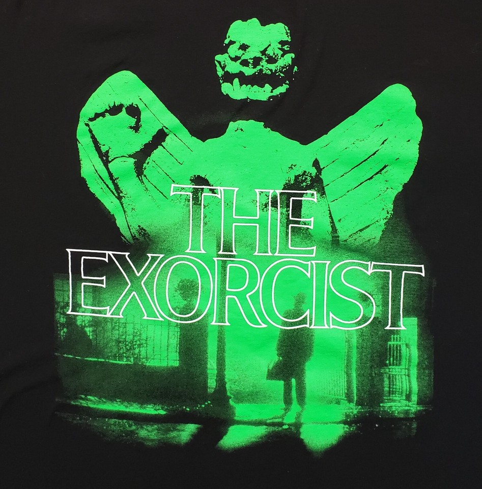 The Exorcist Black Graphic T-Shirt Size XL Cotton Horror Movie ...