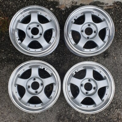 JDM SSR SP1 Meister 14" Wheels for Miata MX5 E30 2002 Civic DC2 EK9 EG6 ...