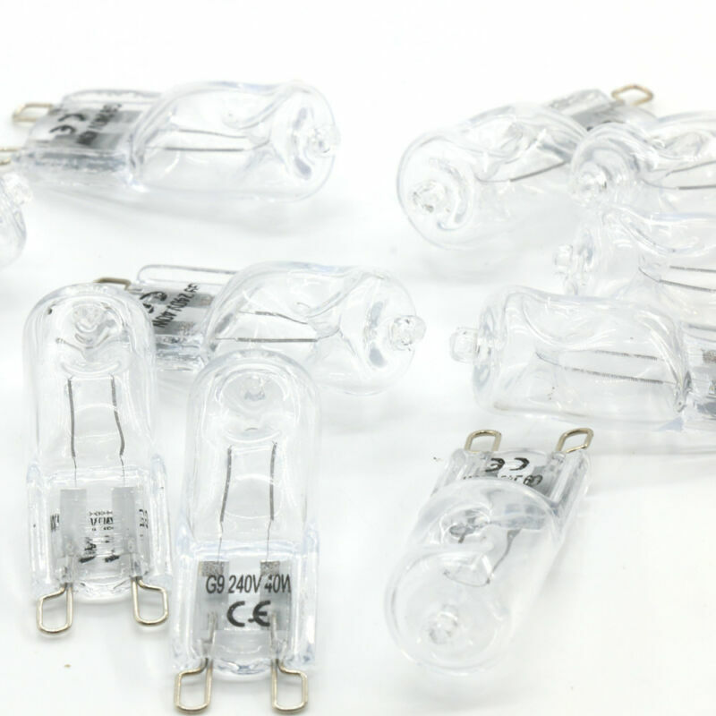 10pcs G9 Halogen Light Bulbs Clear Capsule 240V 25W 40W 60W Watt ...