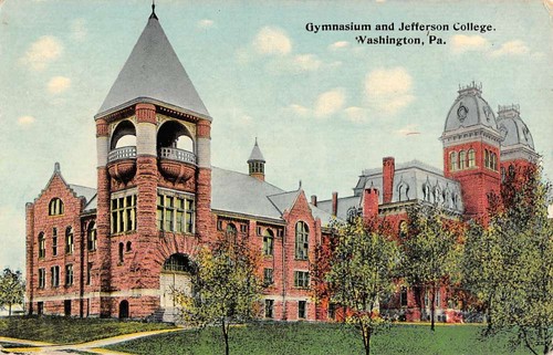 Washington Pennsylvania Jefferson College Gymnasium Antique Postcard ...