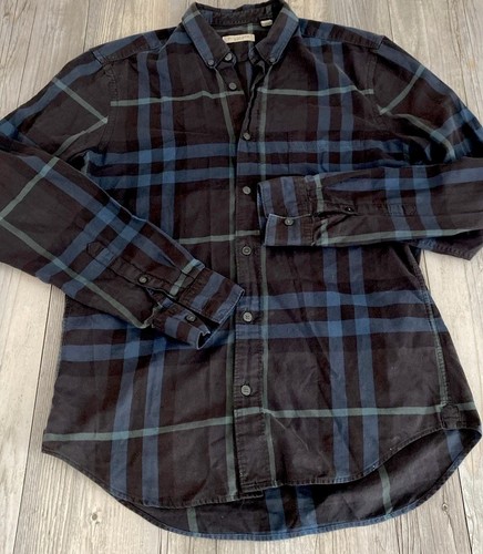 Burberry Brit Mens Long Sleeve Plaid Button Shirt Small Petite | eBay