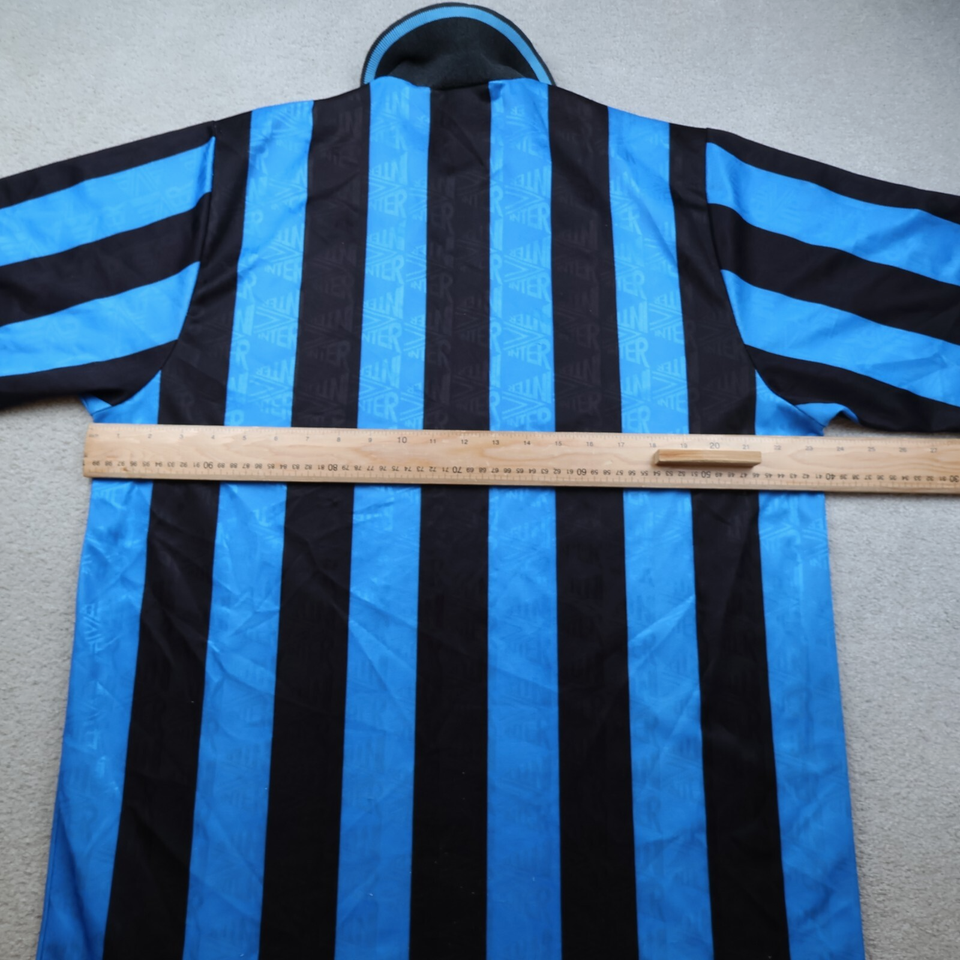 Vintage Inter Milan Shirt Large Blue Home Umbro Soccer Jersey 1992 1993 ...