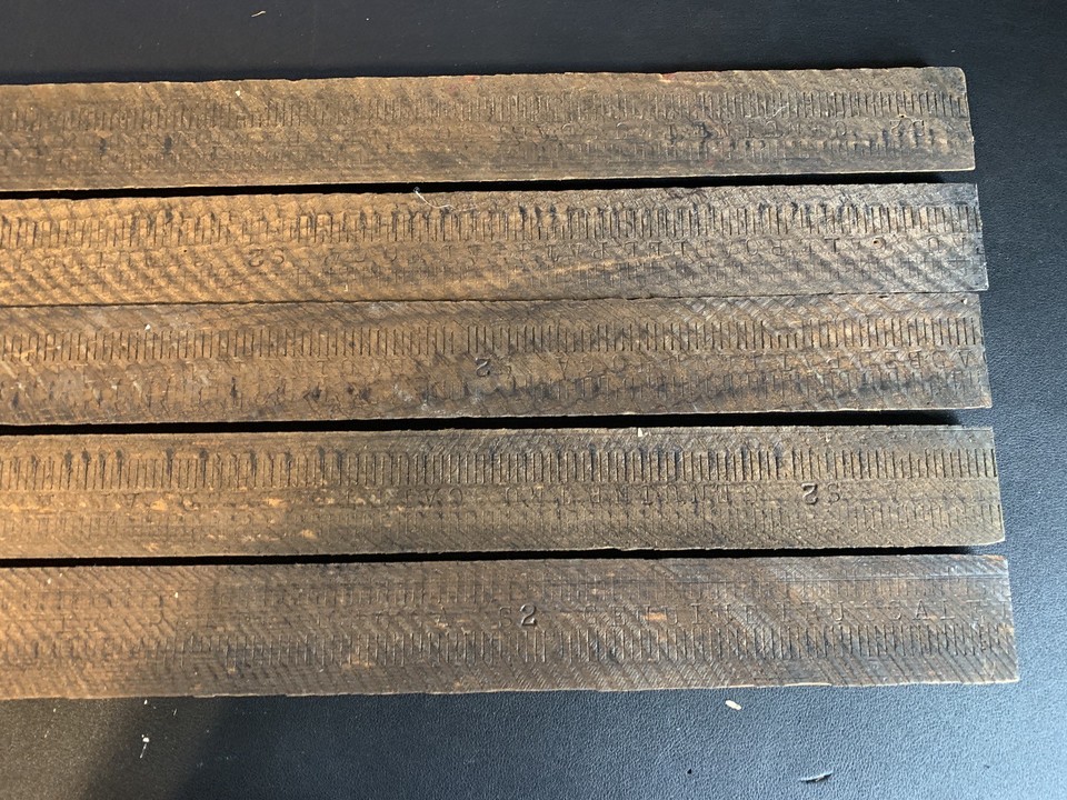 Vintage Tru-Scale HO Gauge Wood Roadbed Ready Track Lot 13 Pcs w ...