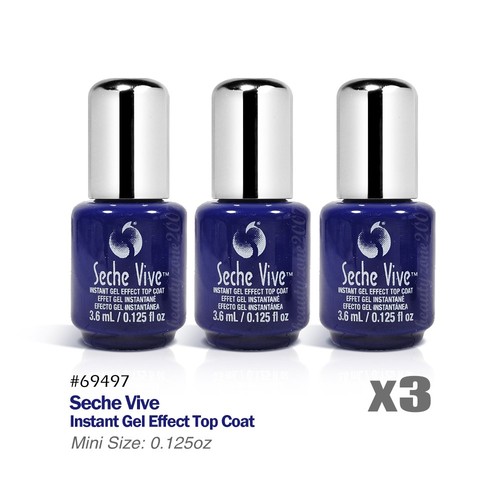 Seche Vive Gel Effect Top Coat 0.125 oz (3 Pack) | eBay