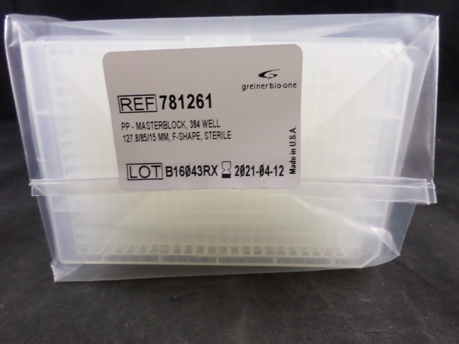 GREINER BIO-ONE 384-Well Natural PP Flat Bottom Microplate Sterile ...