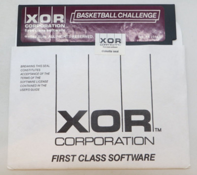 BASKETBALL CHALLENGE 5.25" Floppy Disk 1987 XOR Computer Game Software | eBay