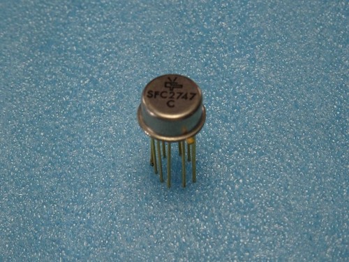 ci SFC2747C ~ ic SFC2747 C Boîtier TO99 Pattes Dorées Circuit Intégré ...