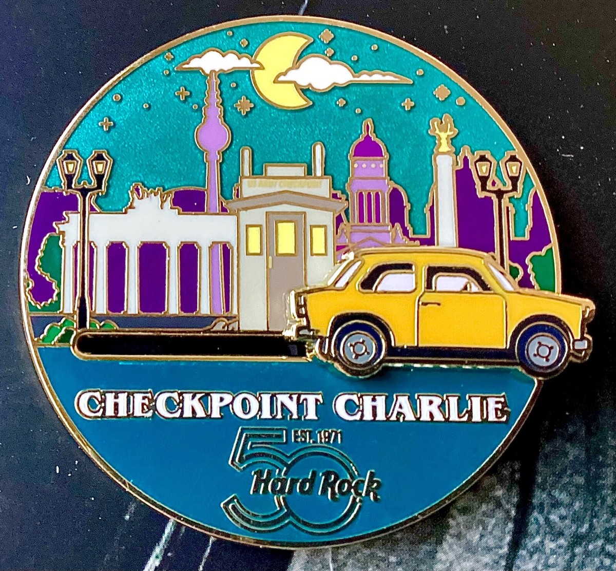 Checkpoint Charlie Logo 80's Berlin Checkpoint Charlie T Shirt