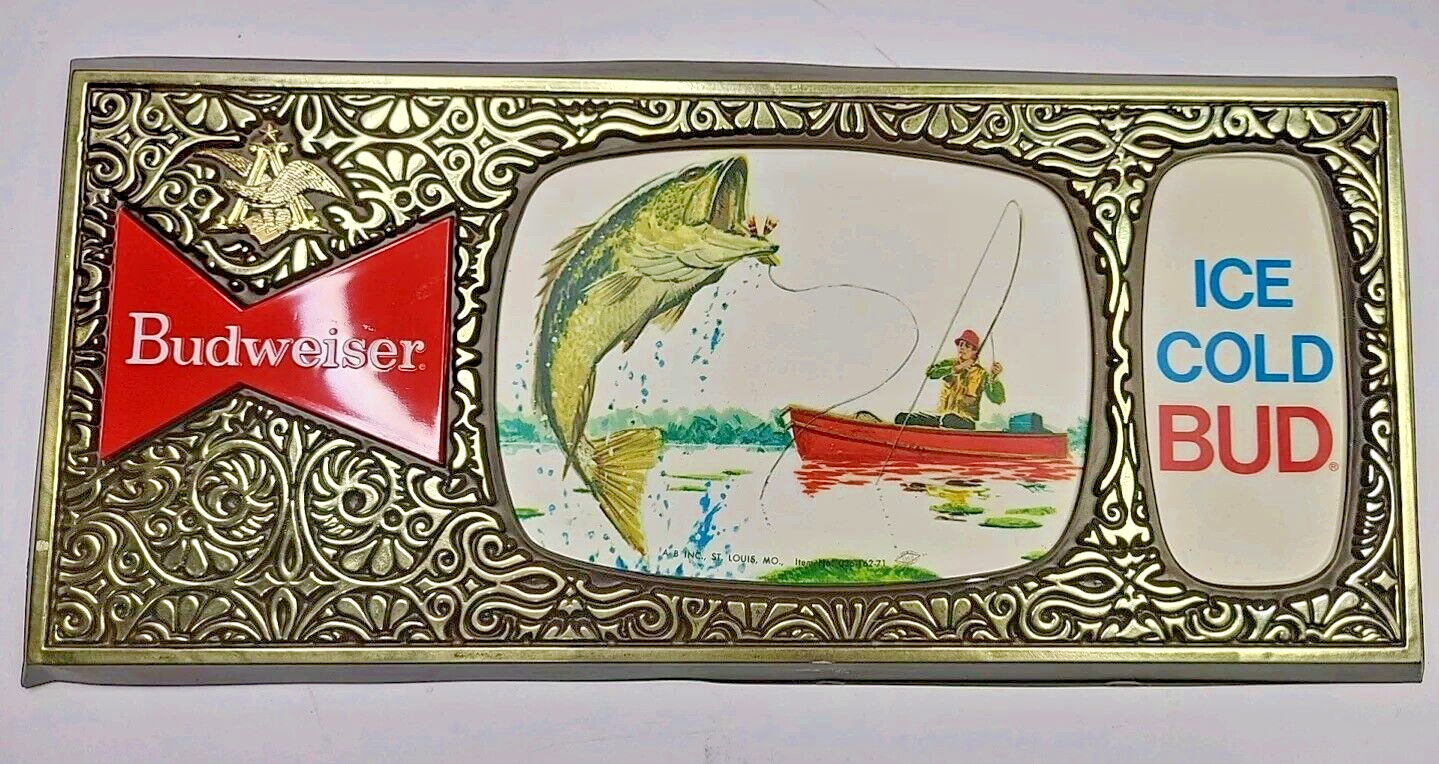 Vintage 1960’s-70’s Budweiser Ice Cold Bud Trout Fish Plastic ...