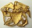 WW2 USPHS Gilt Sterling Hat Badge - Pasquale for Flat Hat Public Health ...
