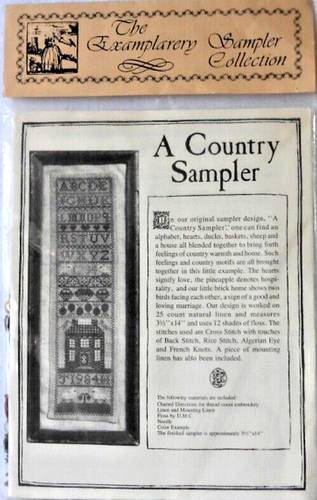 VINTAGE EXAMPLARERY SAMPLER CROSS STITCH KIT NIP | eBay