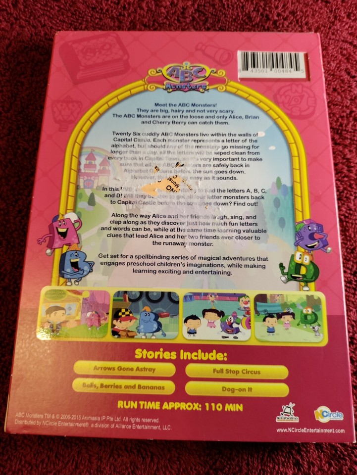ABC Monsters: Meet the ABC Monsters Volume 1 Starring ABCD DVD BRAND ...