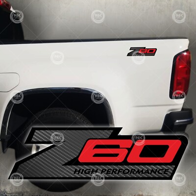 Z60 stickers decal High Performance truck carbon fiber cut (SET) | eBay