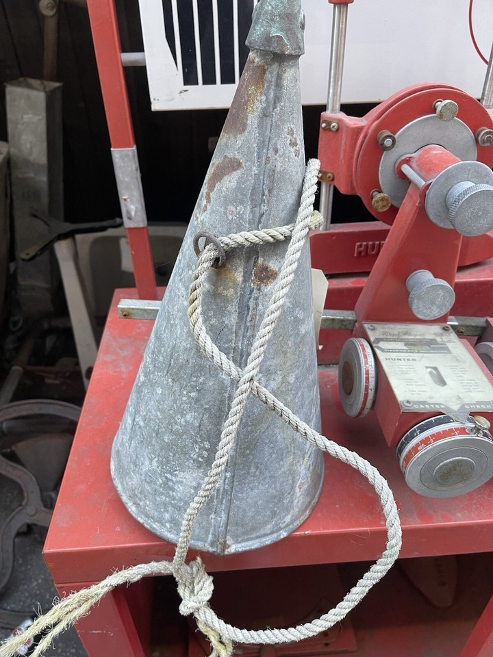 Wheeling Vintage Metal FIRE Galvanized Bucket Cone With Handle | eBay