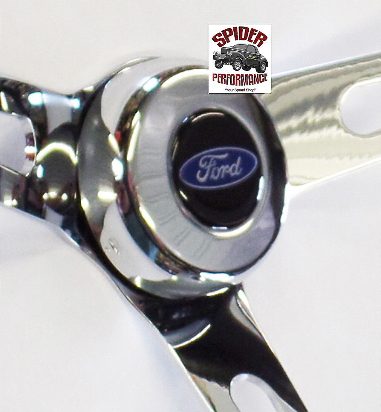 1961-1964 Ford F-100 steering wheel BLUE OVAL 15" MUSCLE CAR CHROME | eBay