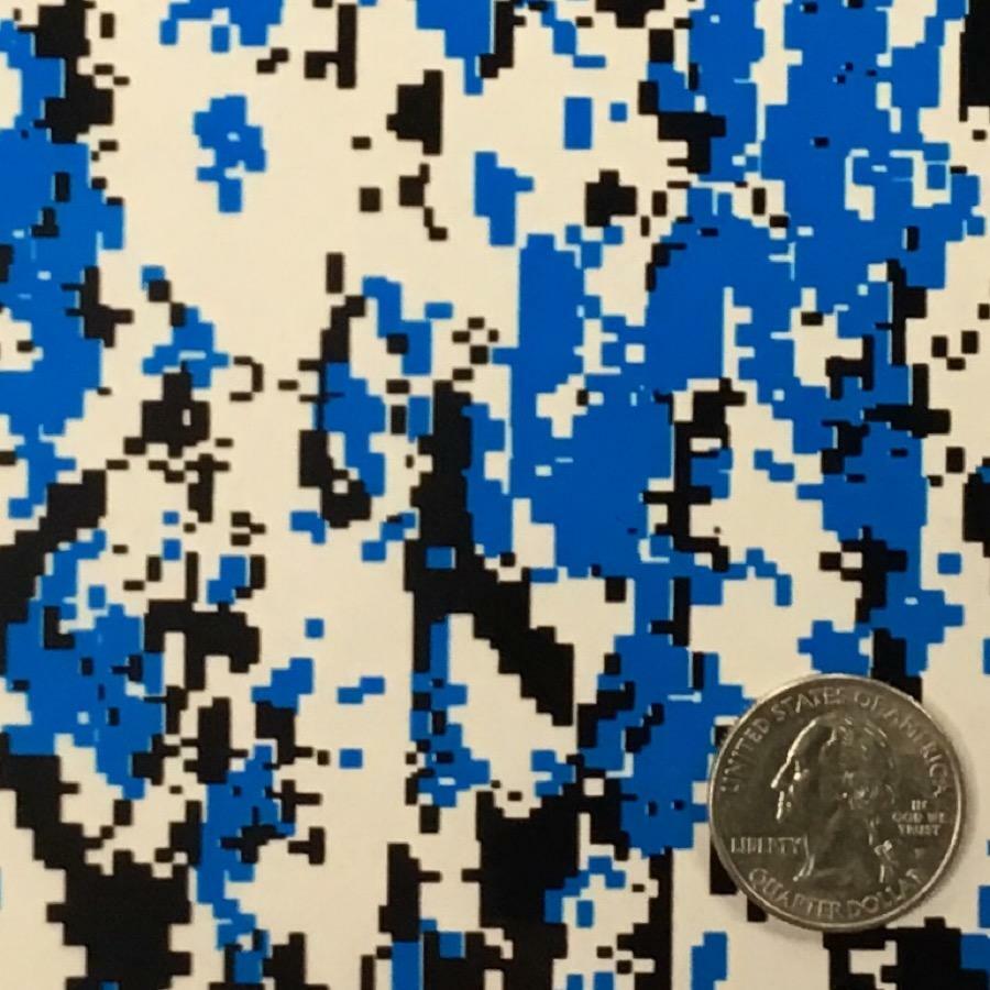 Hydrographic film Black Blue Digital Camo hydro dipping 7' x 20" hydro ...