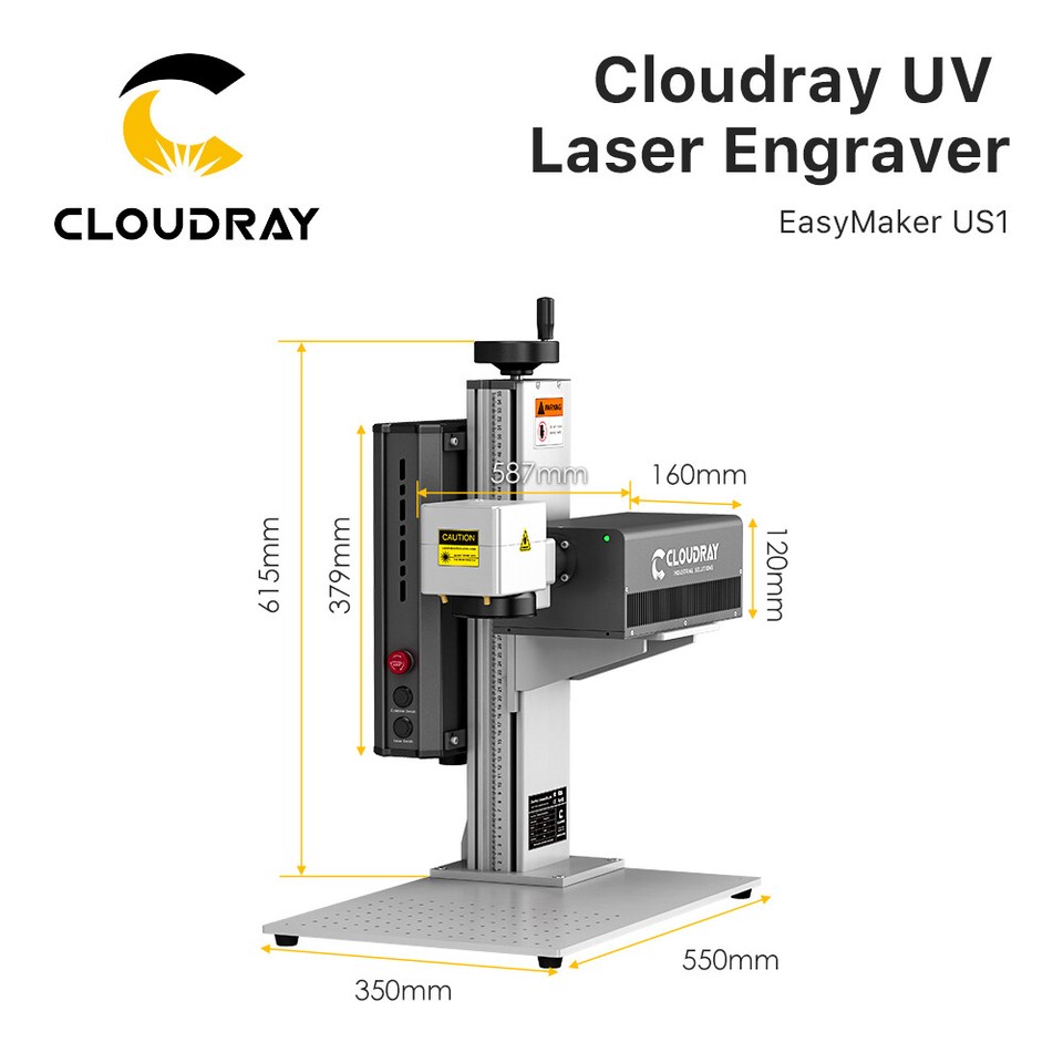 Cloudray 5W UV Laser Marking Engraver Machine 110*110mm Metal/Non Metal Marking | eBay