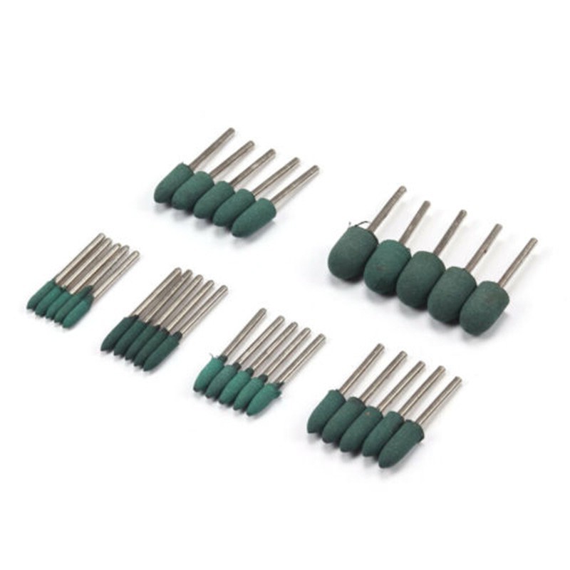 30 Pcs Tapered Rubber Polishing Head Abrasive Grinding Burr For Shaping ...