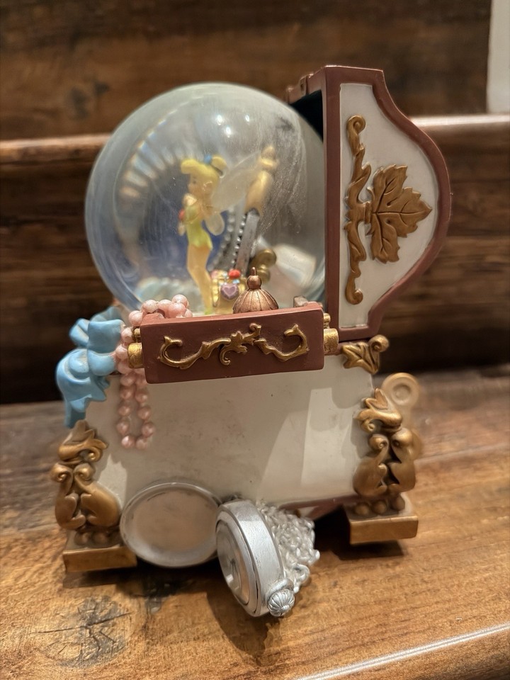 Disney Tinker Bell Hidden Treasure Musical Snow Globe Jewelry Box | eBay