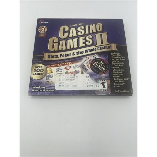 Masque Casino Games II (PC, 2007) New & Sealed | eBay